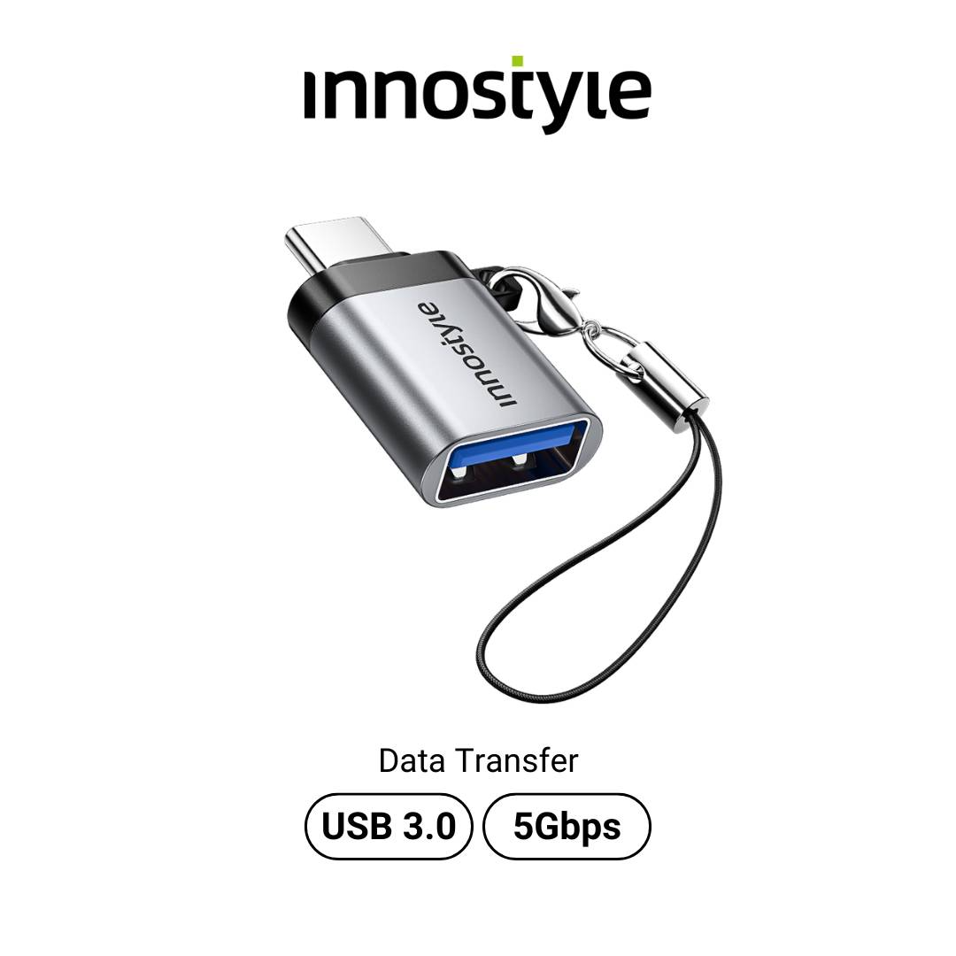 INNOSTYLE NexaLink USB-C to USB-A Female Adapter - USB3.0, 5Gbps with ...
